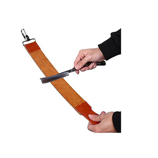 Professional Barber Leather Belt 2 Sided Cutthroat Razors Sharpening T ...