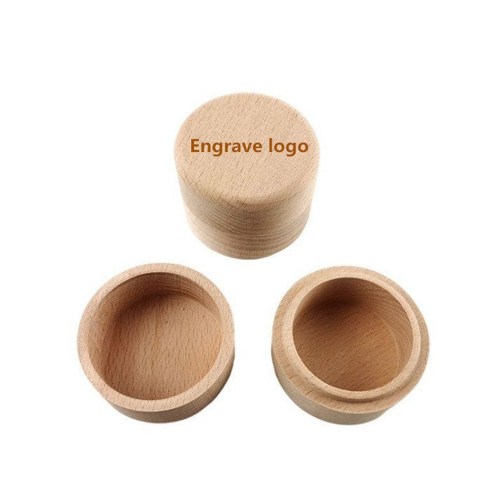 Engrave your logo-Beech wood box gift box rings box jewelry box storag ...